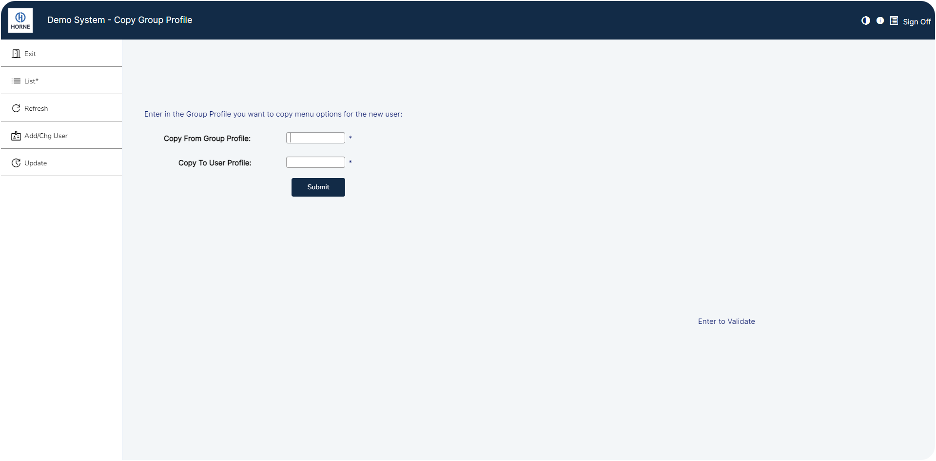 edaptIT | Copy Group Profile