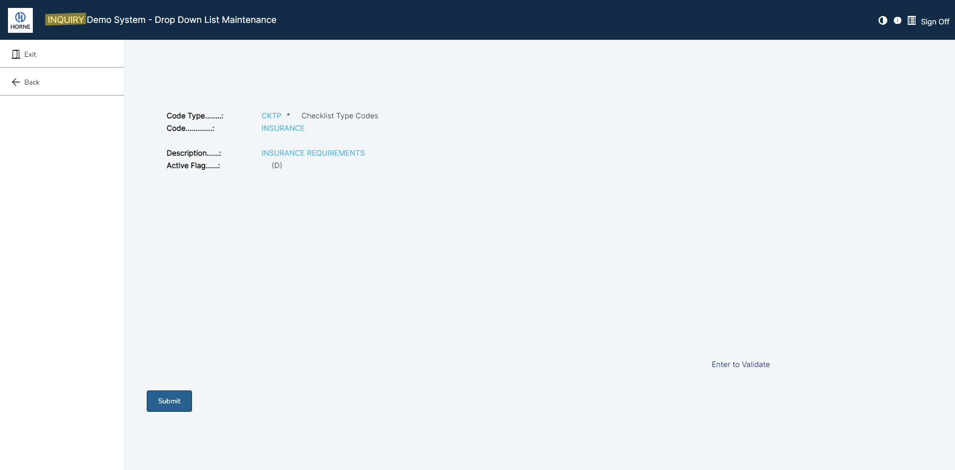 edaptIT | Drop Down List Maintenance